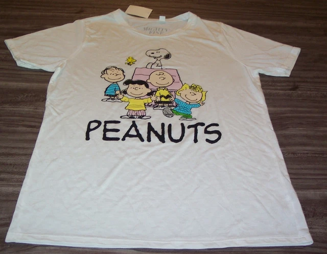 WOMEN'S TEEN PEANUTS SNOOPY CHARLIE BROWN LUCY LINUS T-shirt LARGE NEW ...