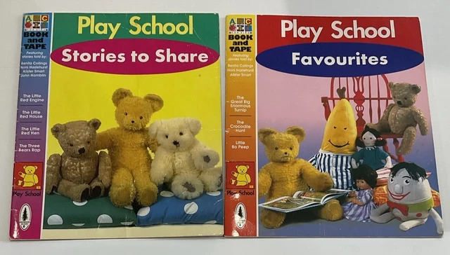 PLAY SCHOOL ABC Kids Books Lot X2 Vintage 90s Australia PB childrens ...