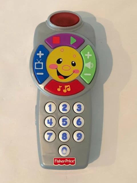FISHER PRICE LAUGH and Learn TV Remote Control Toy Sound and Lights 123 ...