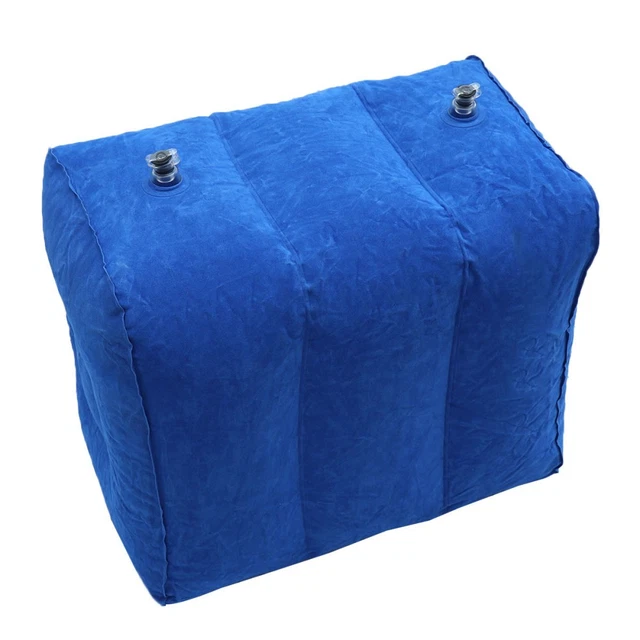 AIR-FILLED TRAVEL PILLOW Leg Elevator Footrest Relax Pad Inflatable $28 ...