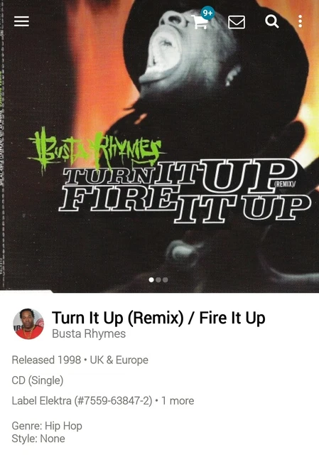 BUSTA RHYMES ~ Turn It Up (Remix) CDS Single 1998 [Pistes/vidéos ...