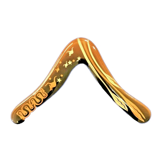 NEW AUSTRALIAN RANGS Wood Boomerang Aussie Fever Aboriginal Art Outdoor ...