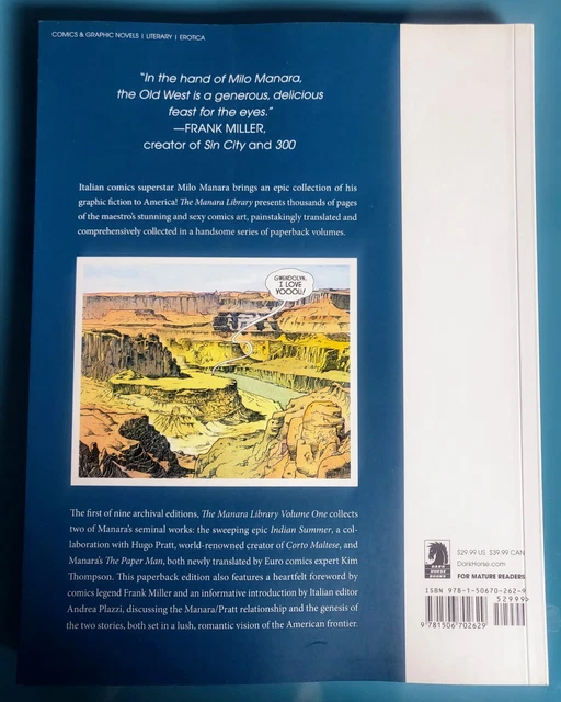 MANARA LIBRARY VOLUME 1: Indian Summer &Other Stories by Milo Manara ...