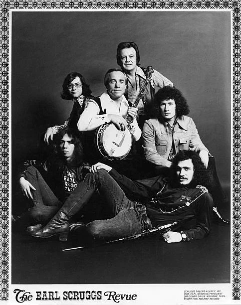 EARL SCRUGGS POSES with The Earl Scruggs Review circa 1973 Old Photo $9 ...