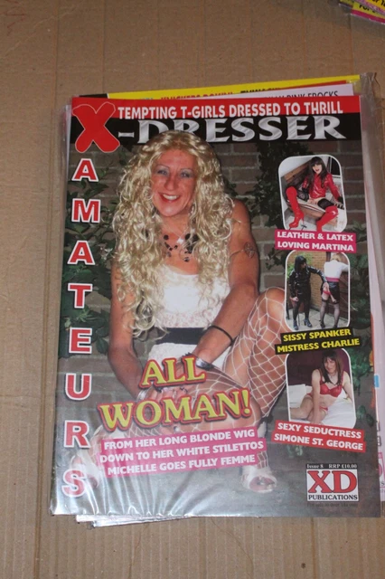 X DRESSER AMATEURS Issue 8 Tv Trans Transvestite Magazine A4 Size £11. ...