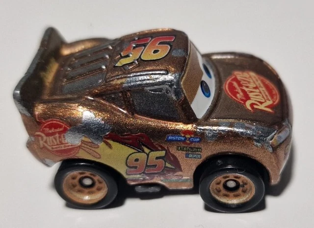 DISNEY PIXAR CARS Gold Lightning McQueen Mini Racer Diecast RARE $53.05 ...