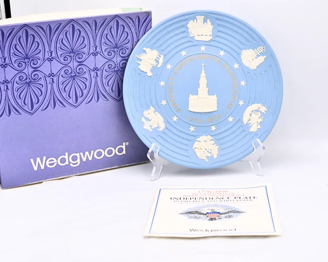 VINTAGE WEDGWOOD JASPERWARE Plate: American Independence Hall ...