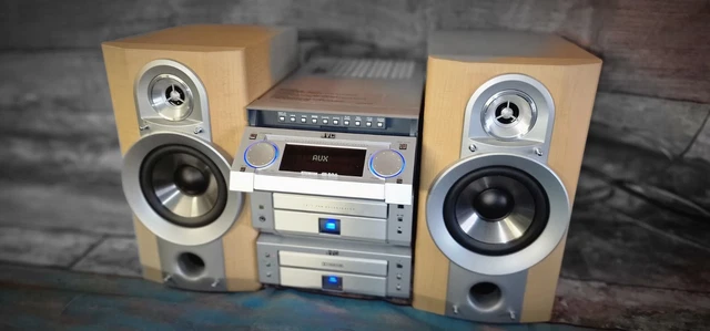 JVC MICRO HI-FI System AM/FM Tuner AUX & Sub OUT MosFet Amp CASSETTE CD ...