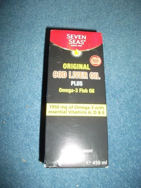 SEVEN SEAS COD Liver Oil Plus Omega-3 Fish Oil Liquid with Vitamin D ...