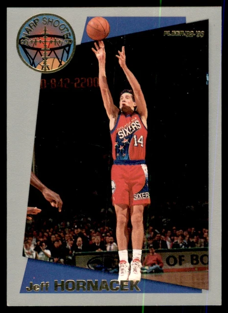 1992-93 FLEER SHARPSHOOTERS Jeff Hornacek Philadelphia 76ers #3 EUR 1 ...