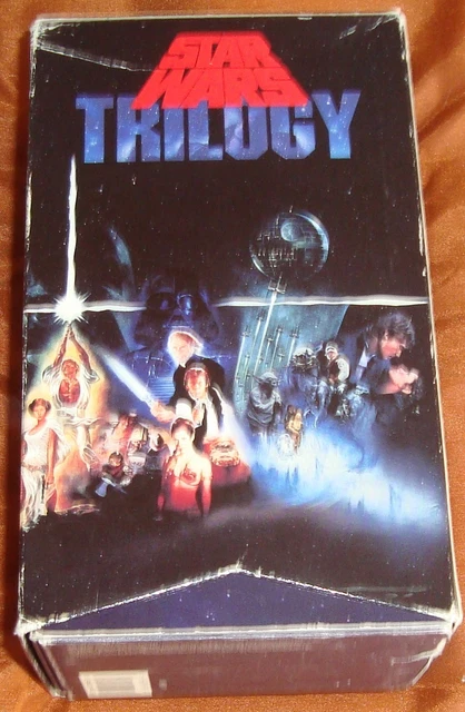 STAR WARS TRILOGY (3-vhs box set,1992,english,hi-fi stereo) tested $35. ...