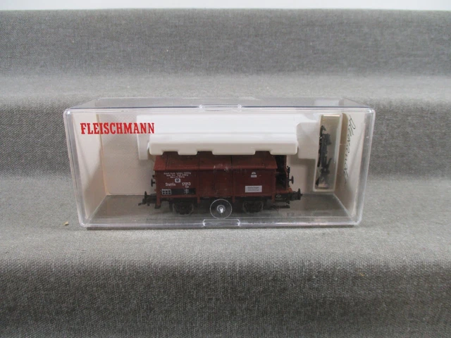 FLEISCHMANN FÜR DC Spur H0 5834 Güterwagen Klappdeckelwagen Stettin in OVP EUR 15,90 - PicClick DE