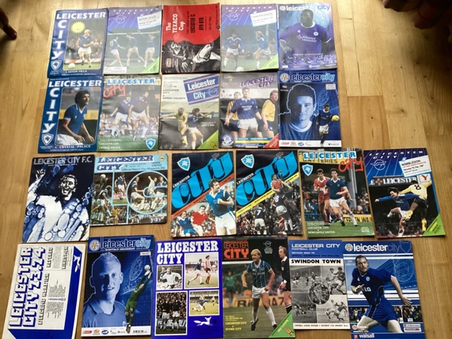 LEICESTER CITY FOOTBALL Club - Collection Of 22 Lcfc Home Match ...