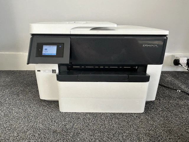 HP OFFICEJET PRO 7740 All-in-One Printer, Scan, Copy, Fax, Web - White ...