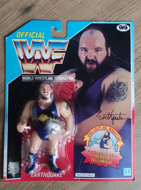 EARTHQUAKE GIG WWF Hasbro MOC Wrestling Wrestler Blister Vintage ...