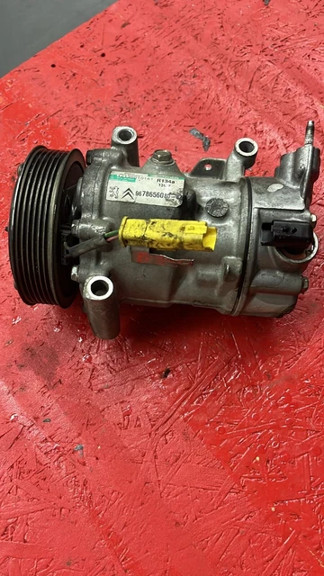 9678656080 COMPRESSORE CLIMA Aria Condizionata A/C Citroen C3 Peugeot ...