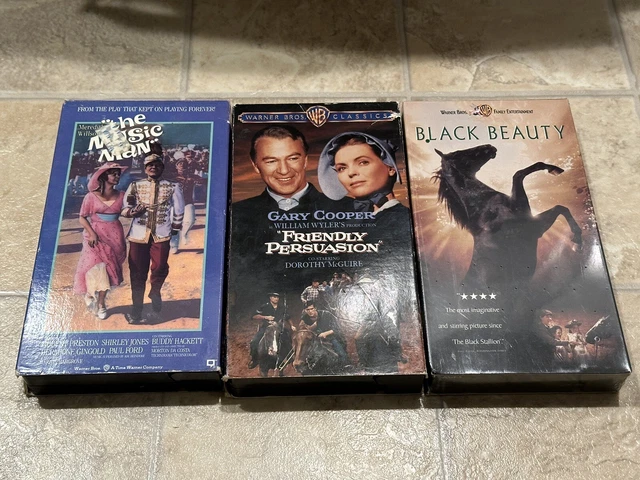 WARNER BROS. CLASSICS On VHS- The Music Man - Black Beauty - Friendly ...