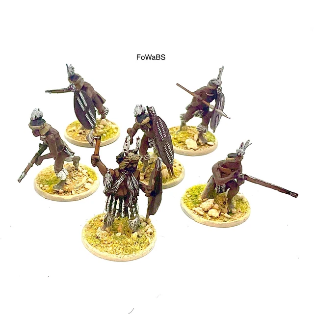 28MM BLACK POWDER Anglo Zulu War Zulu Command with Induna painted by ...