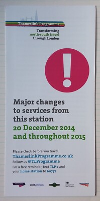 THAMESLINK PROGRAMME LEAFLET Railway Egineering London Bridge Station ...
