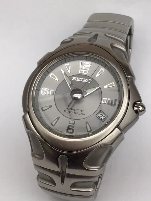RARE SEIKO KINETIC AUTO RELAY 5j22-0A20 EUR 110,62 - PicClick FR