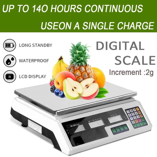 DIGITAL KITCHEN SCALES Commercial Shop Market Food Weight Scale ...