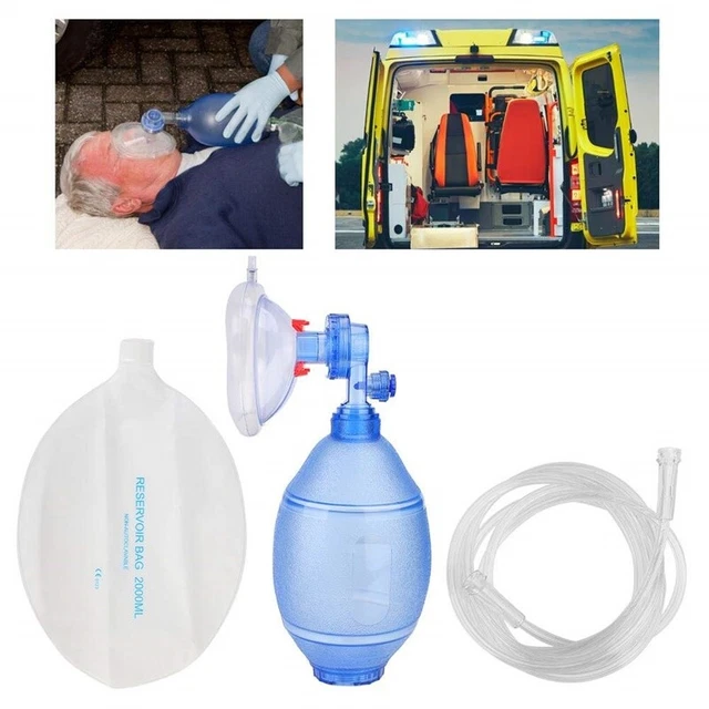 SIMPLE FIRST AID Set For Patients Manual Resuscitator Adult Bag Oxygen ...