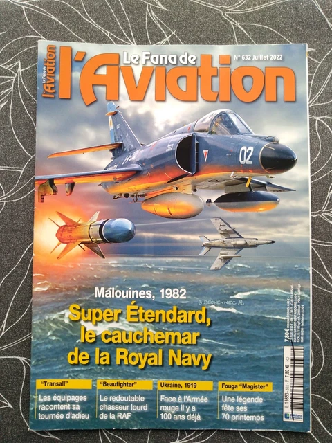 LE FANA DE l'aviation N°632 Super Étendard Fouga magister Transall EUR ...