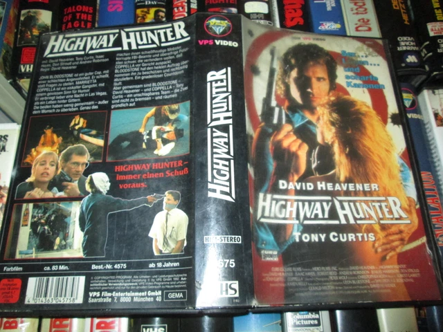 VHS - HIGHWAY Hunter - Tony Curtis - David Heavener - VPS EUR 12,90 ...