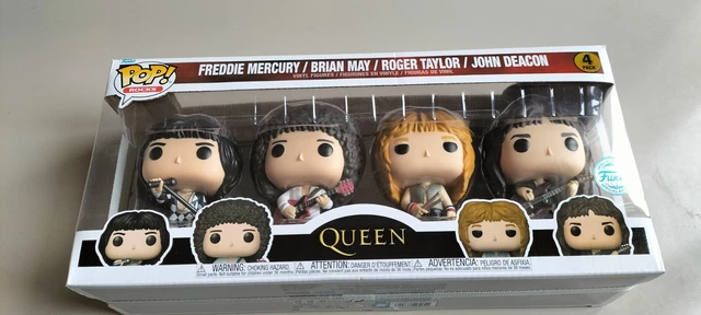 QUEEN POP 4 figurines Freddie Mercury, Brian May, Roger Taylor & John ...