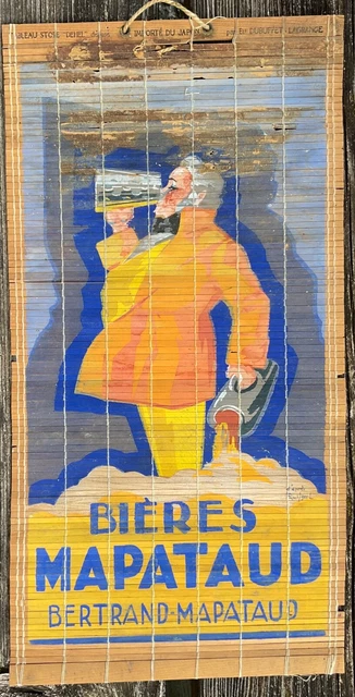 ANCIENNE PUBLICITÉ BIÈRES Mapataud Bertrand Mapataud 1928 Limoges Paul ...