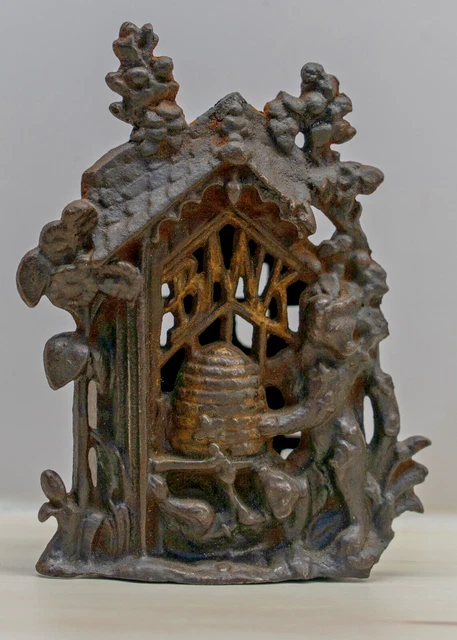 ANTIQUE EARLY VICTORIAN Cast Iron Money Box Bears And Bees £45.99 ...