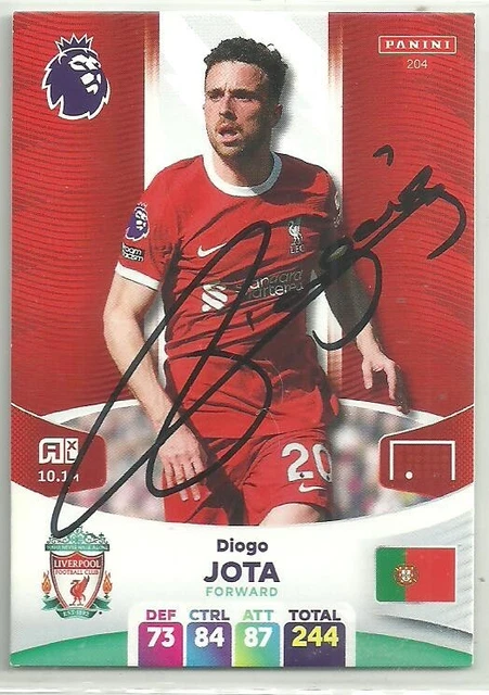 DIOGO JOTA - LIVERPOOL - Signed 2024 Panini Card £2.99 - PicClick UK