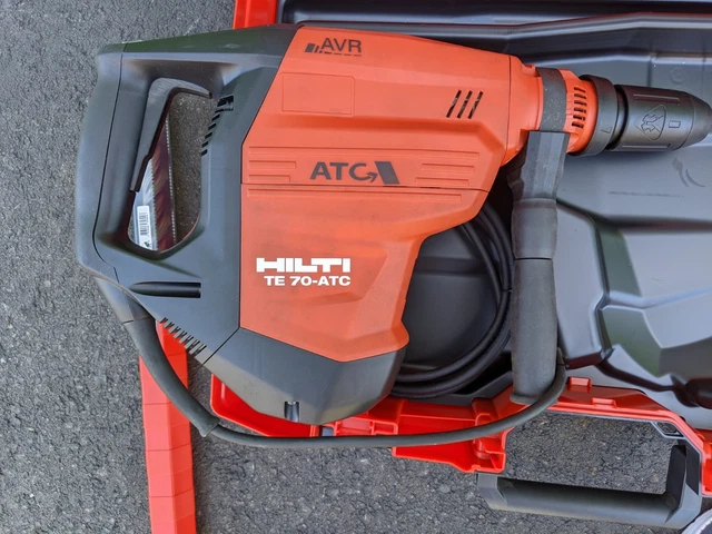 HILTI TE 70 ATC/AVR 120V Corded Rotary Hammer Drill w/ Bits & Case J449 ...