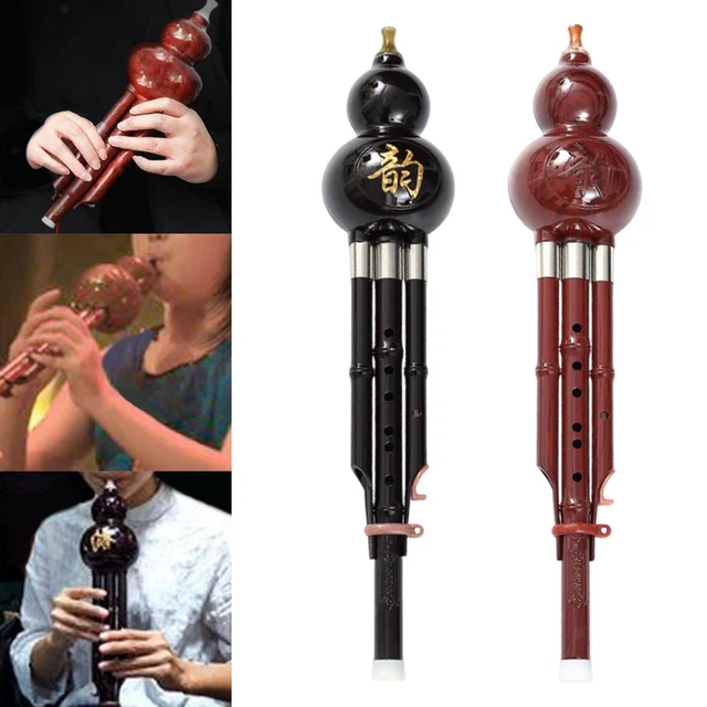 GOURD HLUTE WIND Instrument Chinese Hulusi Flute for Gifts Home ...