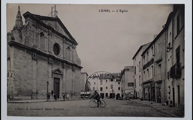 CPA-34-LUNEL-L'ÉGLISE-VOYAGÉ,TRÉS BON ÉTAT,CLICHÉ peu courant. EUR 14,00 - PicClick FR
