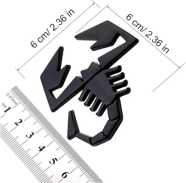 LOGO STEMMA SCORPIONE 3D Emblema Abarth 500 595 695 124 Grande Punto Evo Badge EUR 9,99 ...