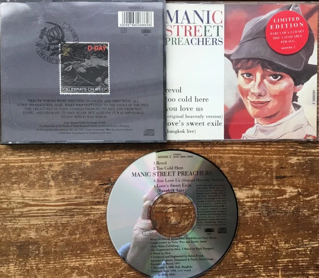 CD MAXI IN Jewel Case Rare Manic Street Preachers 1994 Revol + 3 ...