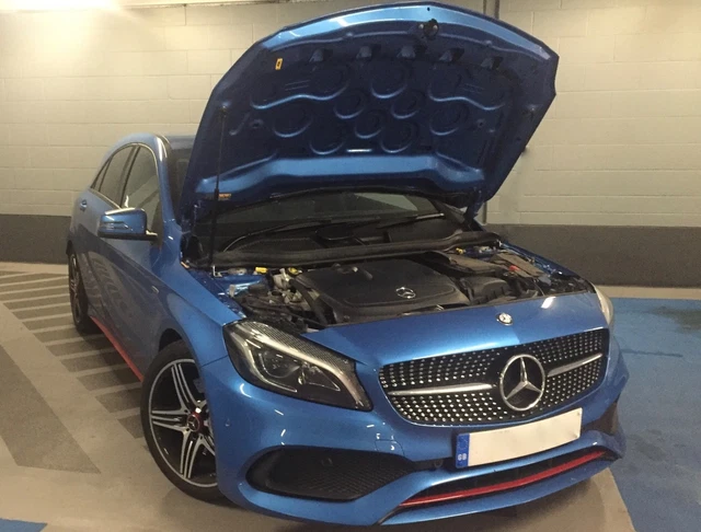 MERCEDES W176, C117, X117, X156, A-Klasse CLA GLA Motorhaubenlift AMG ...