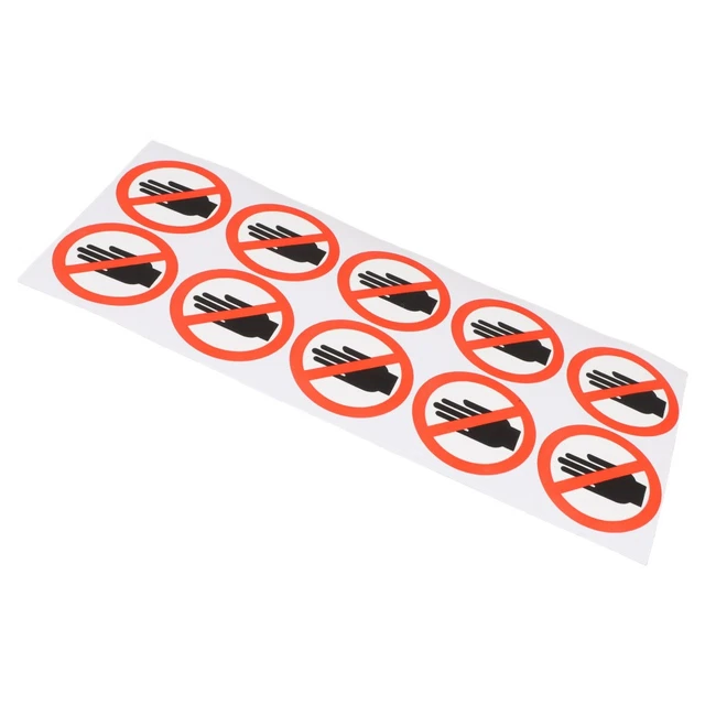 DO NOT TOUCH Sticker Warning Stickers Adhesive Sign Machine Decals £8. ...