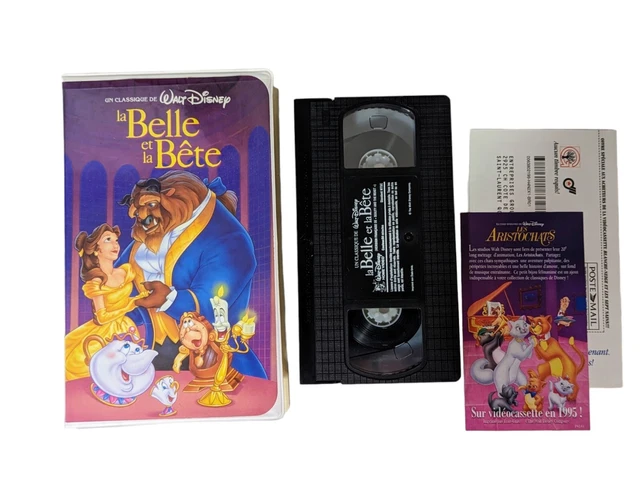 BEAUTY AND THE BEAST La Belle et La Bête VHS ** Walt Disney FRENCH Rare ...