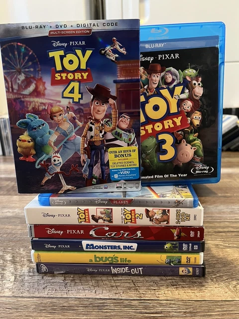 DISNEY PIXAR DVD BluRay 9 Film Lot Toy Story 1 2 3 4 Monsters Inc Cars Bugs Life £21.08 ...