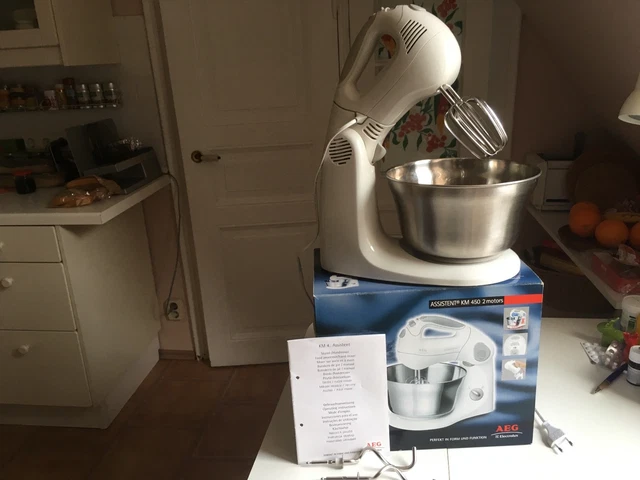 AEG KÜCHENMASCHINE ASSISTENT KM 450, 2 Motoren!!, wenig gebraucht EUR ...