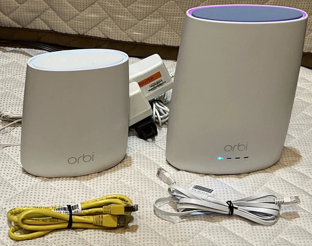 NETGEAR ORBI ALL-IN-ONE CBR40 Wi-Fi Router and Cable Modem + RBS20 ...