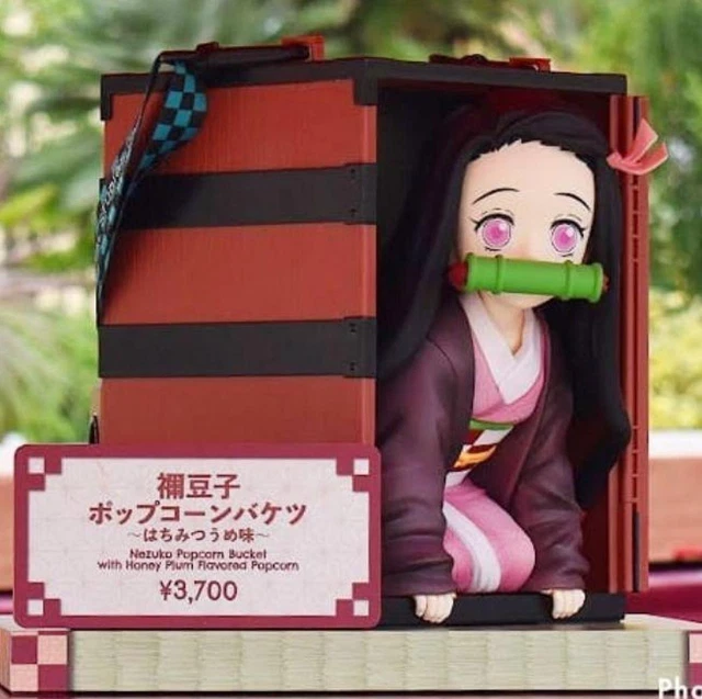 DEMON SLAYER NEZUKO Popcorn Bucket Figure Tag Limited 2021 Kimetsu USJ ...