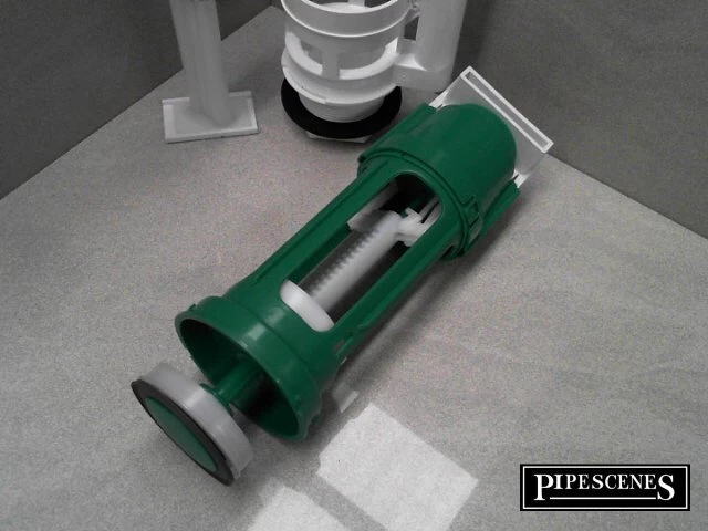 NIAGRA DUDLEY GREEN Toilet Flush Valve Push Button Toilet Syphon Dual ...