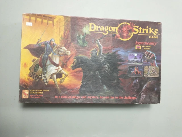 DRAGON STRIKE: TSR VHS Board Game: 1993. Opened. UNPUNCHED. Never ...