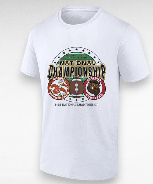 MIAMI VS INDIANA 2026 National Championship College Football T Shir £12 ...