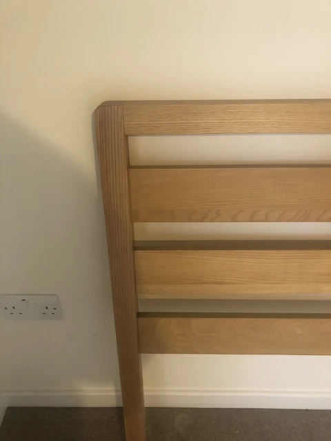 OAK QUEEN 5 foot Bed Head Board Collection Only £20.00 - PicClick UK