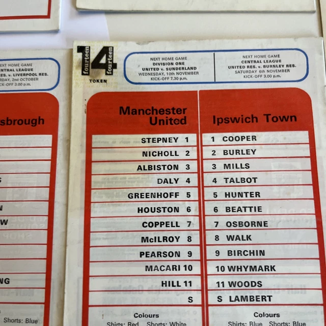 X9 MANCHESTER UNITED Programmes 1976 £3.84 - PicClick UK