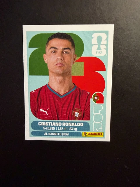 PANINI FIFA WORLD Cup 2026 Cristiano Ronaldo Al-Nassr FC #POR 15 ...